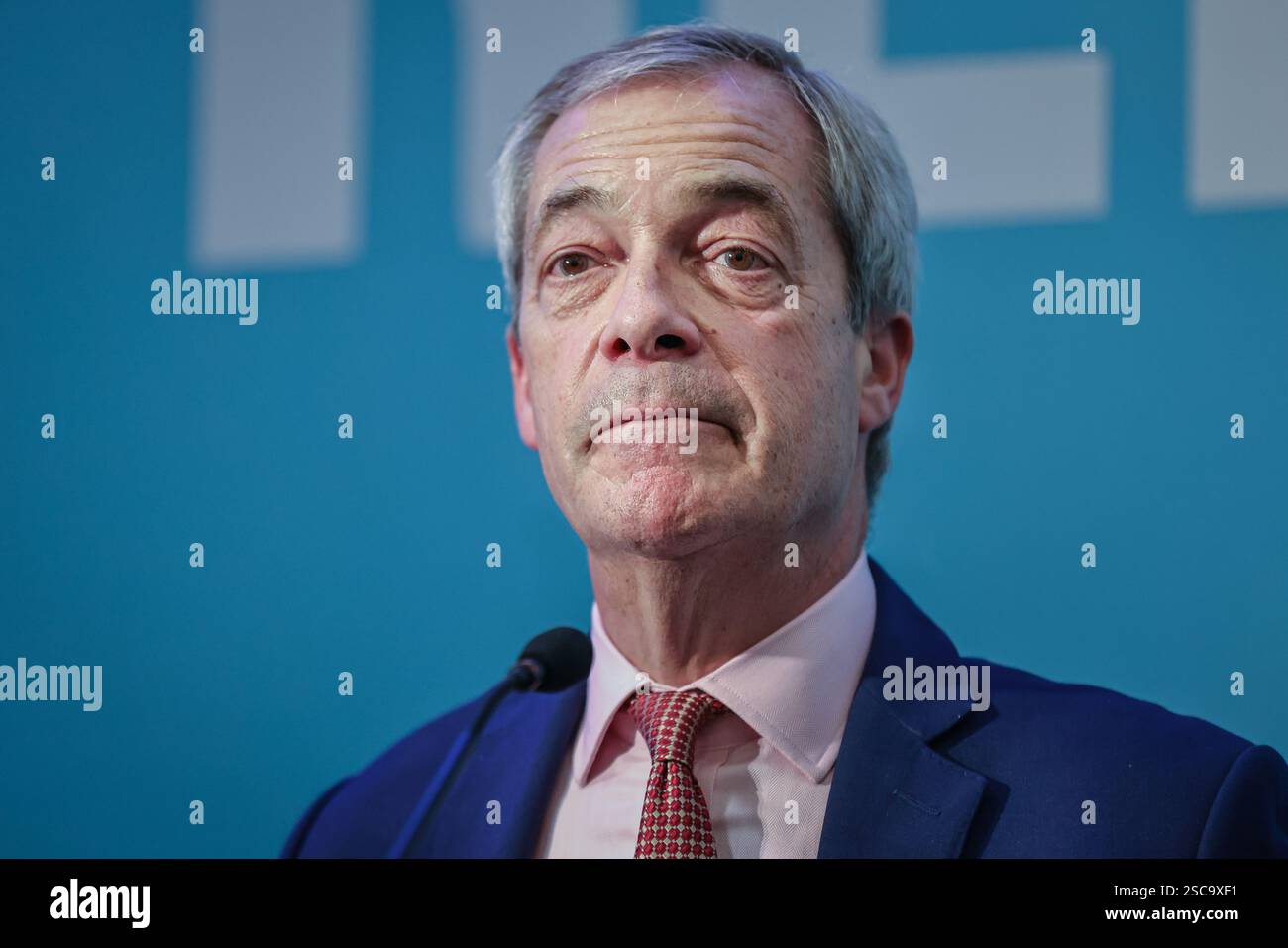 London, UK. 05th Feb, 2025. Nigel Farage, party founder and MP for ...