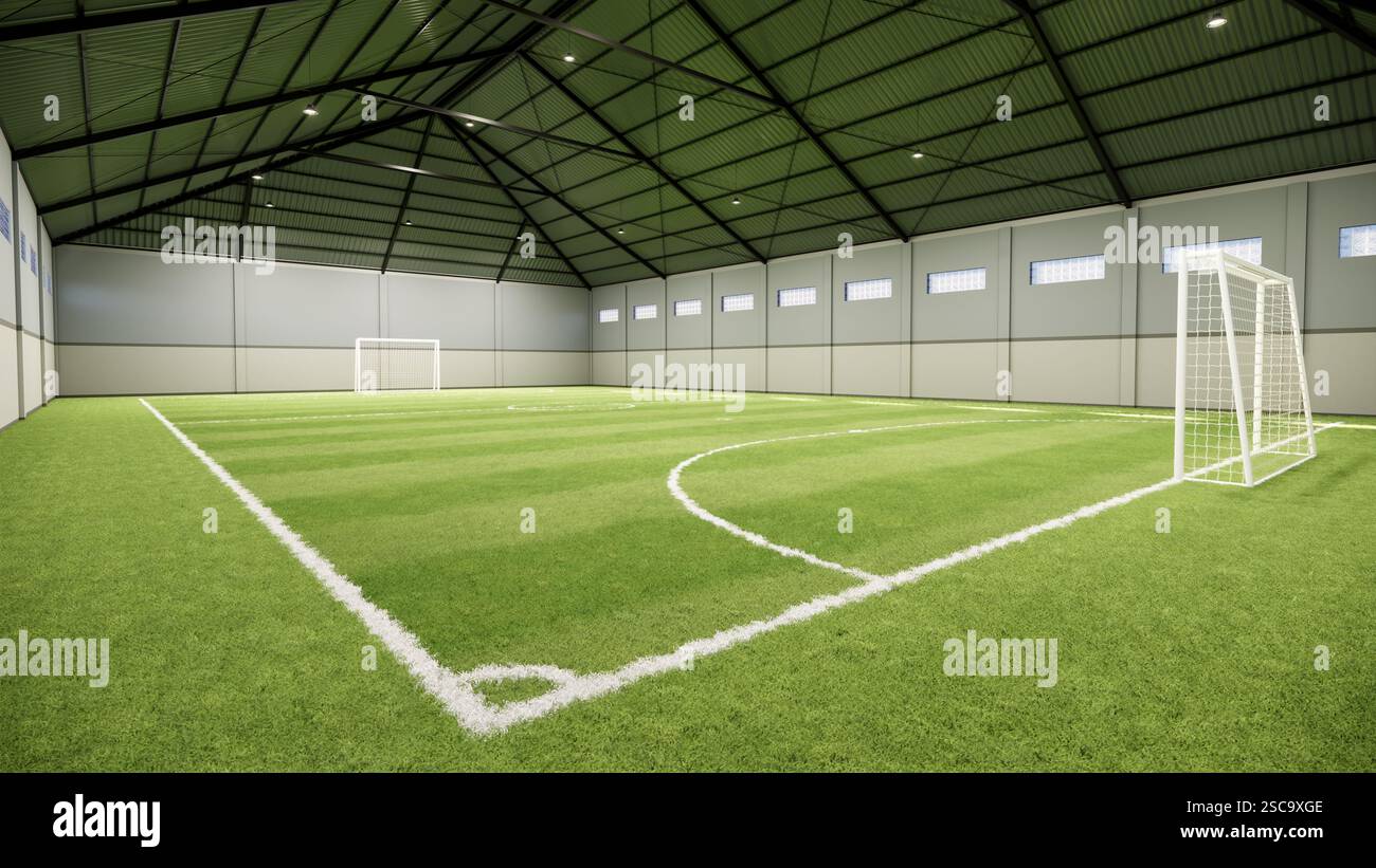 Enhanced 3D Layout of an Indoor Mini Soccer Facility Featuring ...