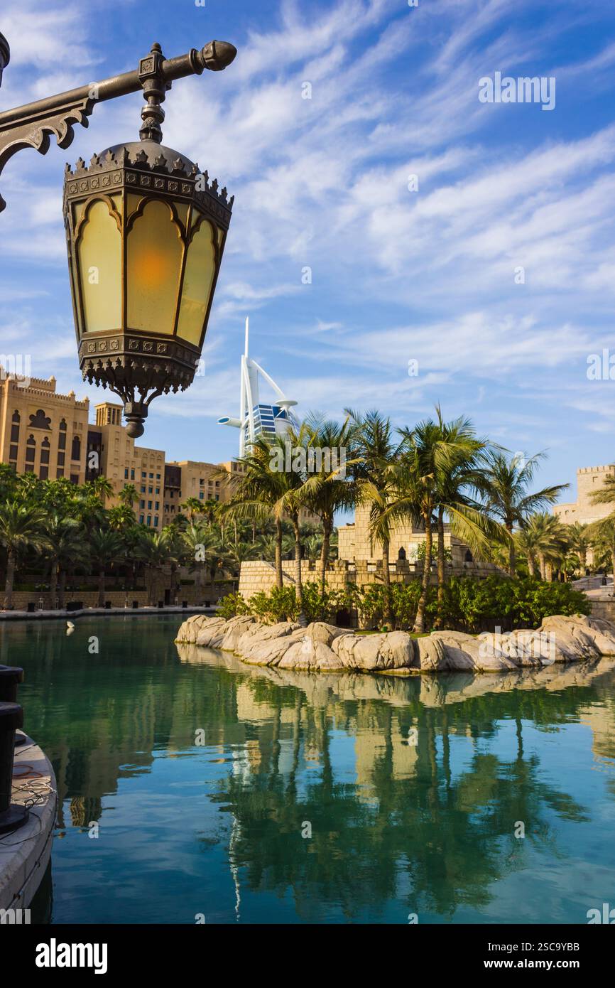 DUBAI, UAE - NOVEMBER 15: View of the hotel Burj Al Arab from Souk ...