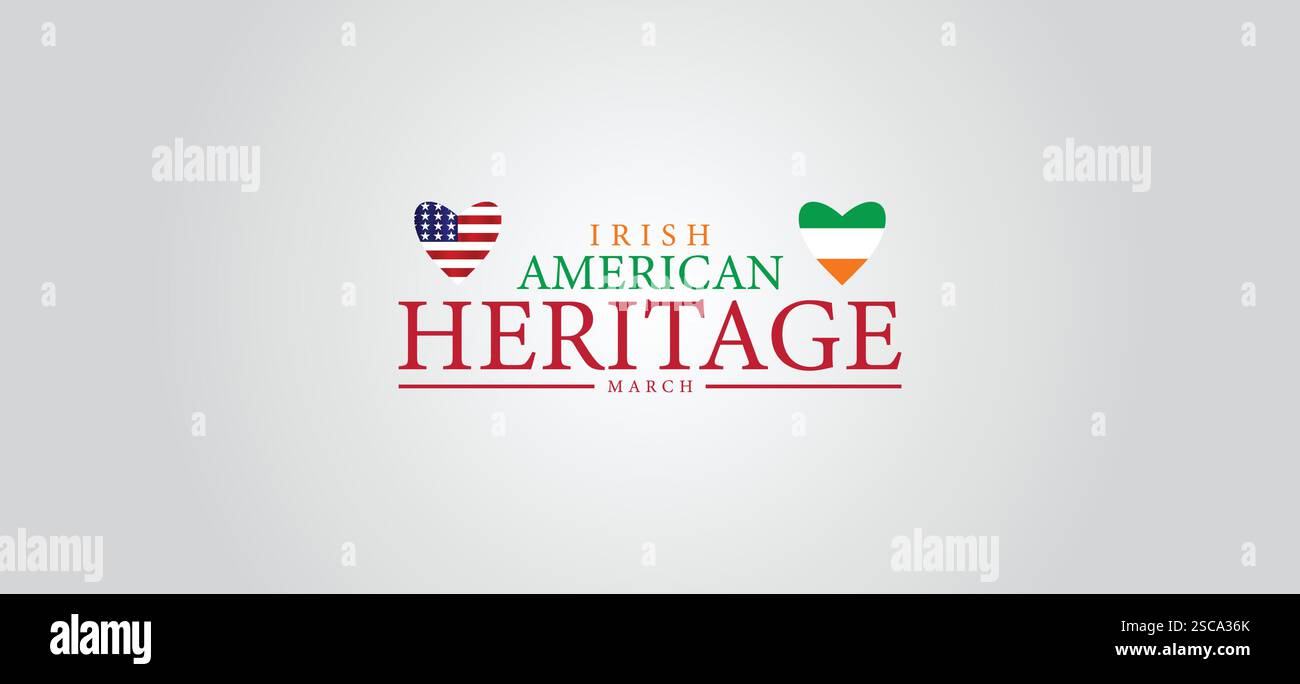 Embracing our Roots Irish American Heritage Month Stock Vector Image ...