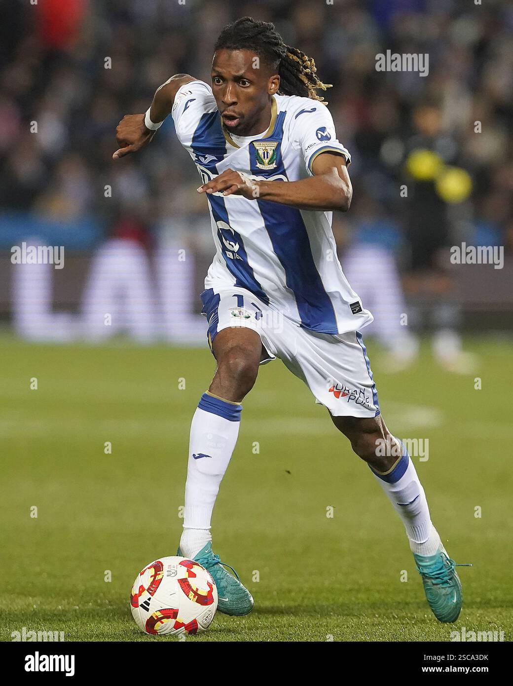 Leganes, Spain. 05th Feb, 2025. CD Leganes' Yvan Neyou during Spanish ...