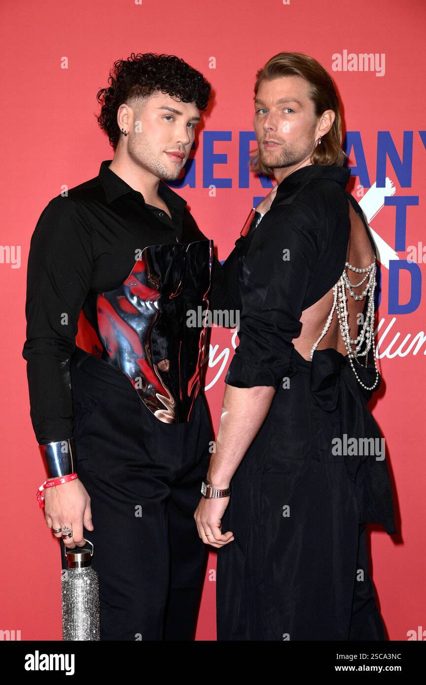 David Lovric und Kim Tränka bei der Kino-Preview zur 20. Staffel Germany s Next Topmodel - by ...