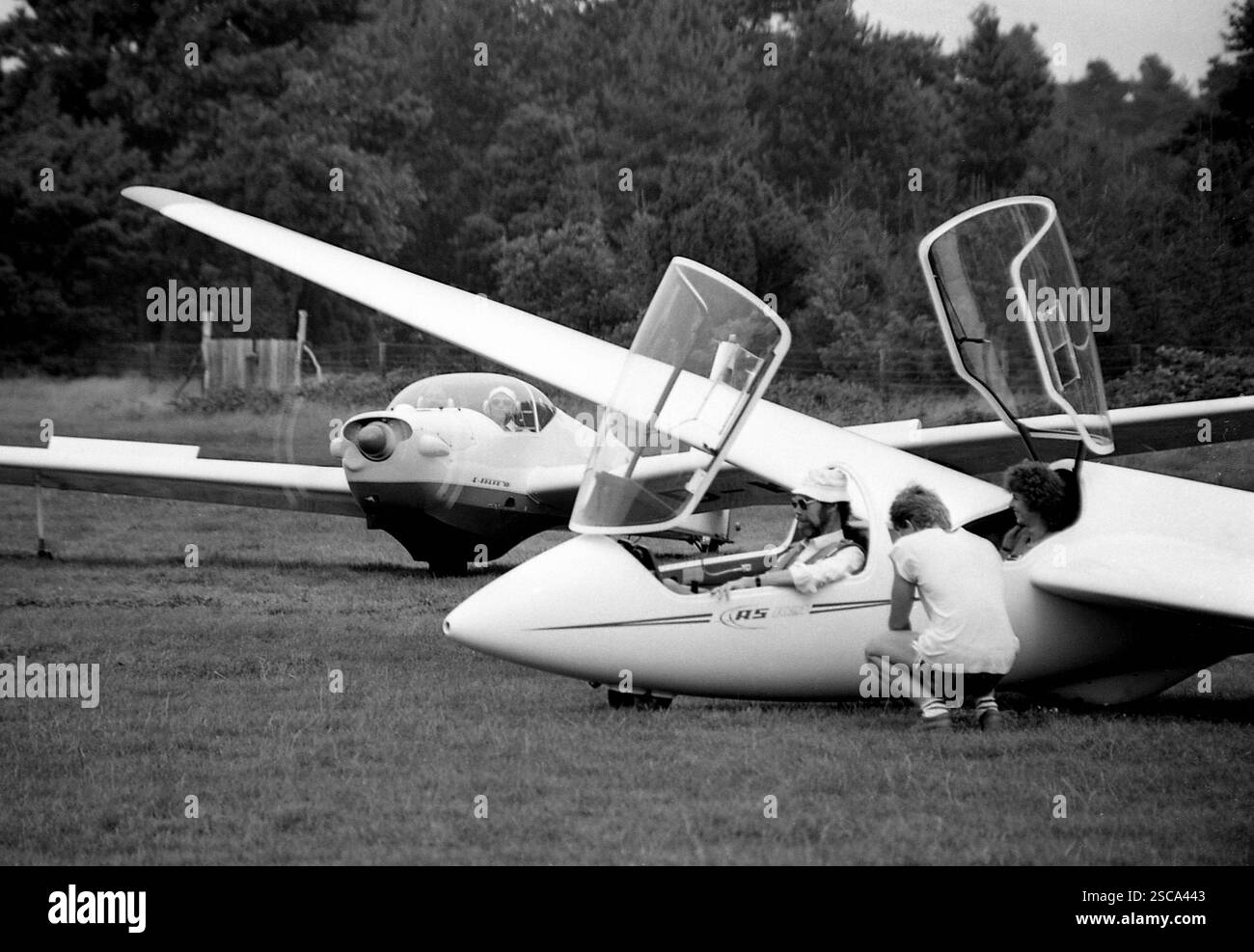 Airfield Stuede: Picture shows Alexander Schleicher (AS) glider, a ...