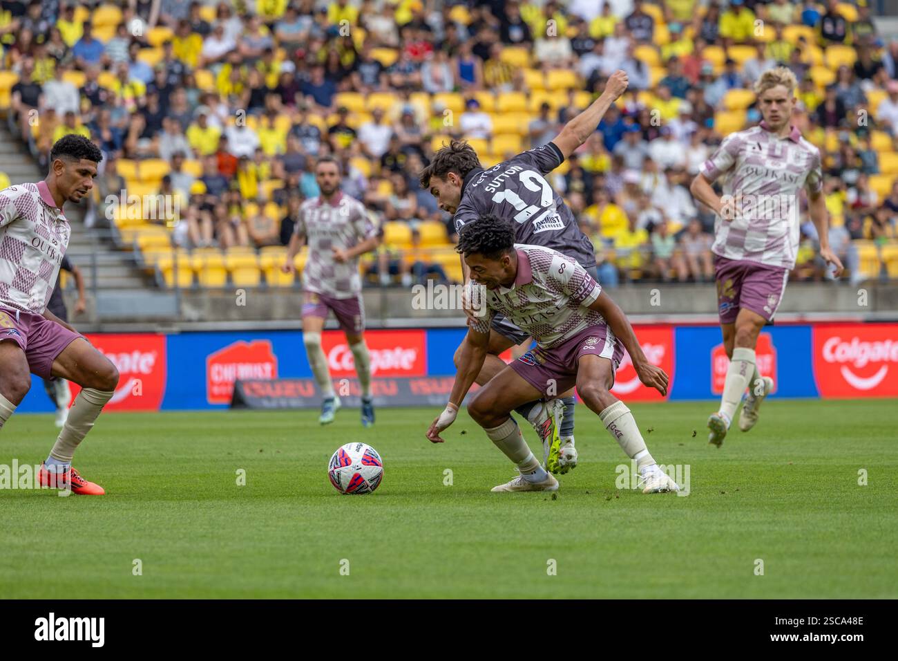 Wellington, New Zealand, 6 Febuary 2025: Sam Sutton (19, Wellington ...