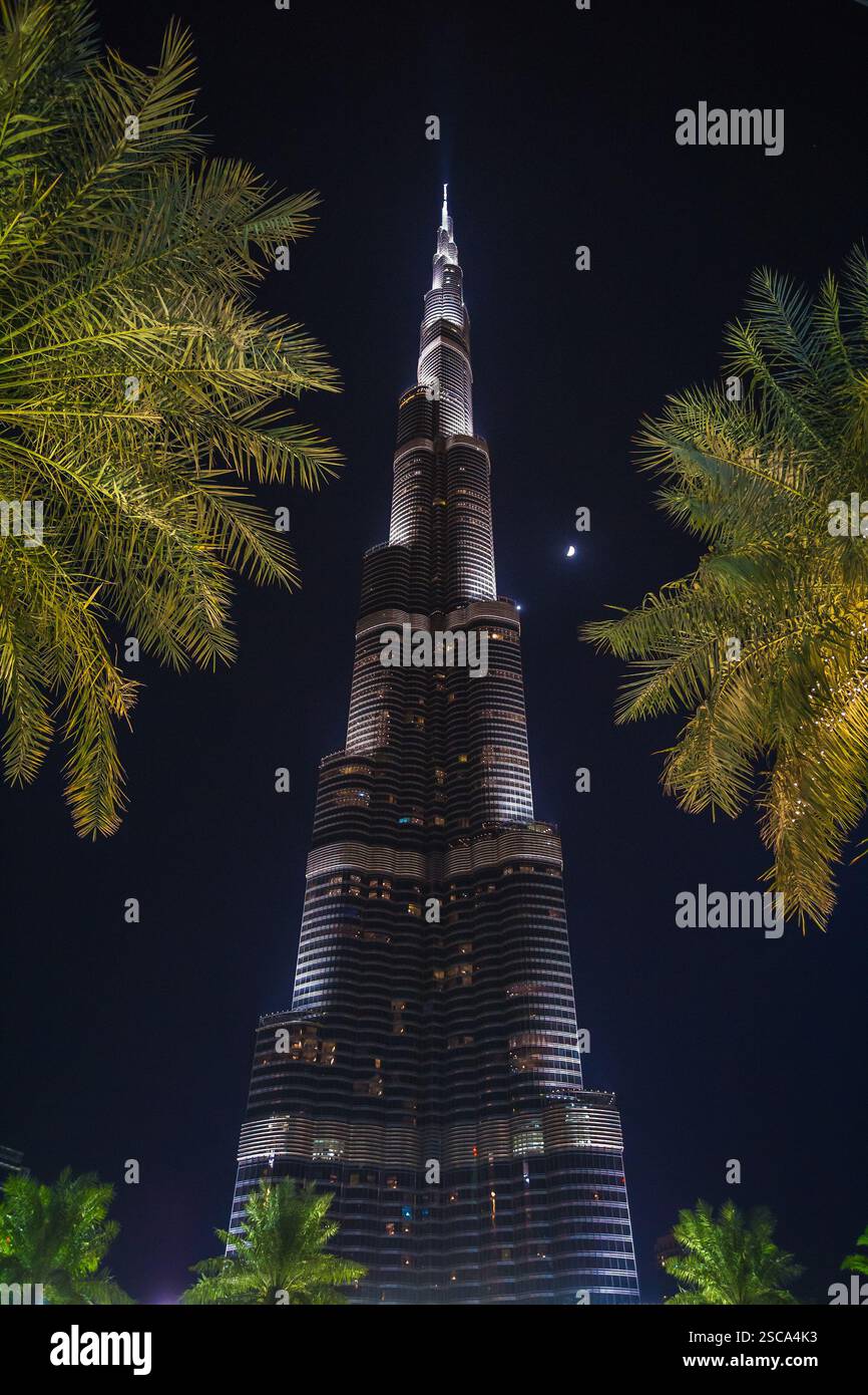 Dubai, UAE - Nov 9, 2013: Burj Khalifa Tower, the highest building in ...