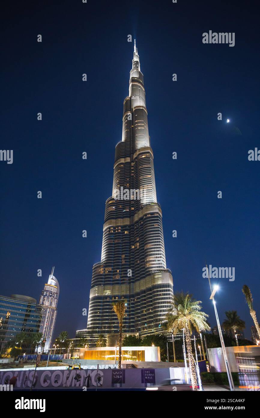 Dubai, UAE - Nov 9, 2013: Burj Khalifa Tower, the highest building in ...