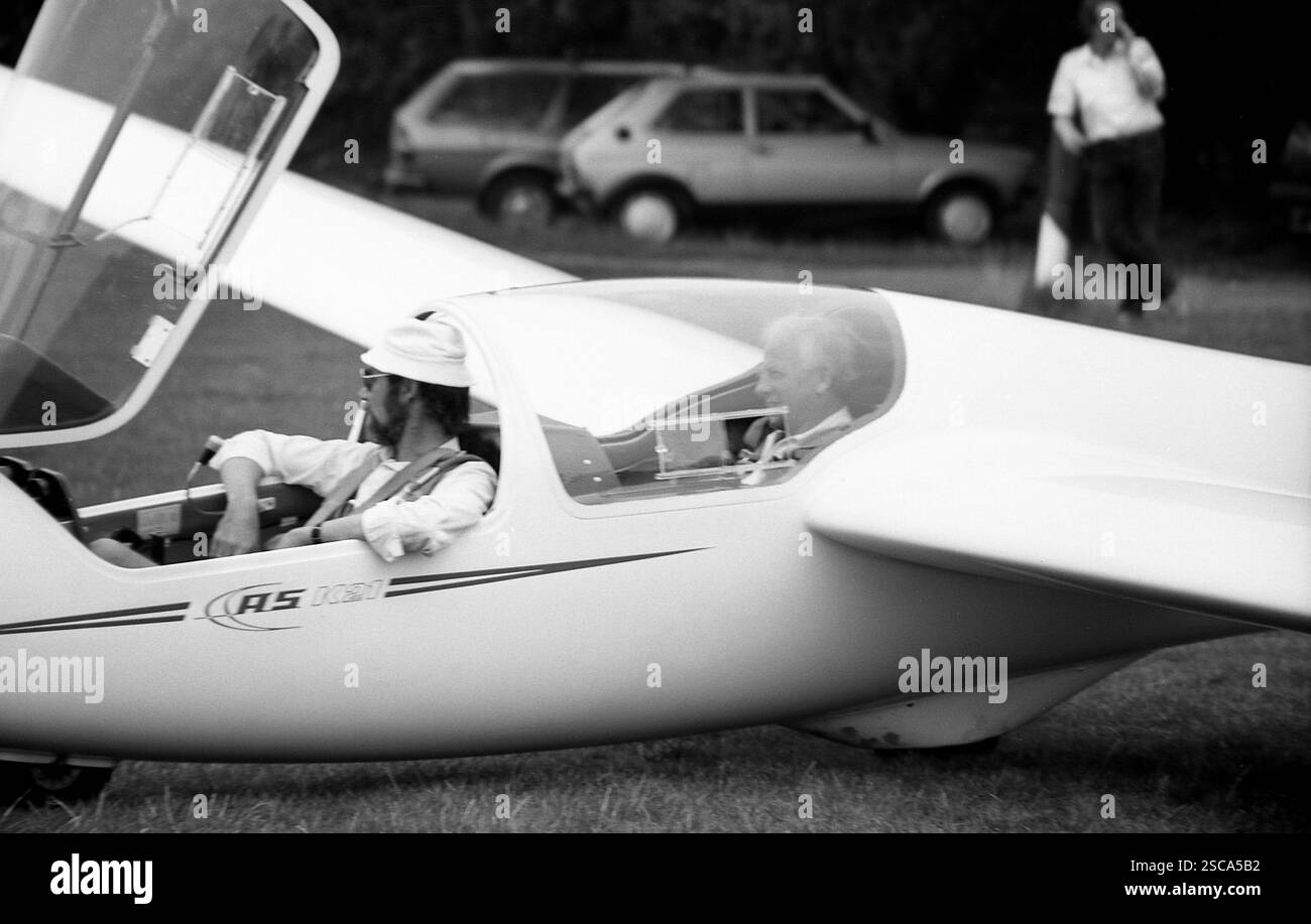 Airfield Stuede: Picture shows Alexander Schleicher (AS) glider, a ...