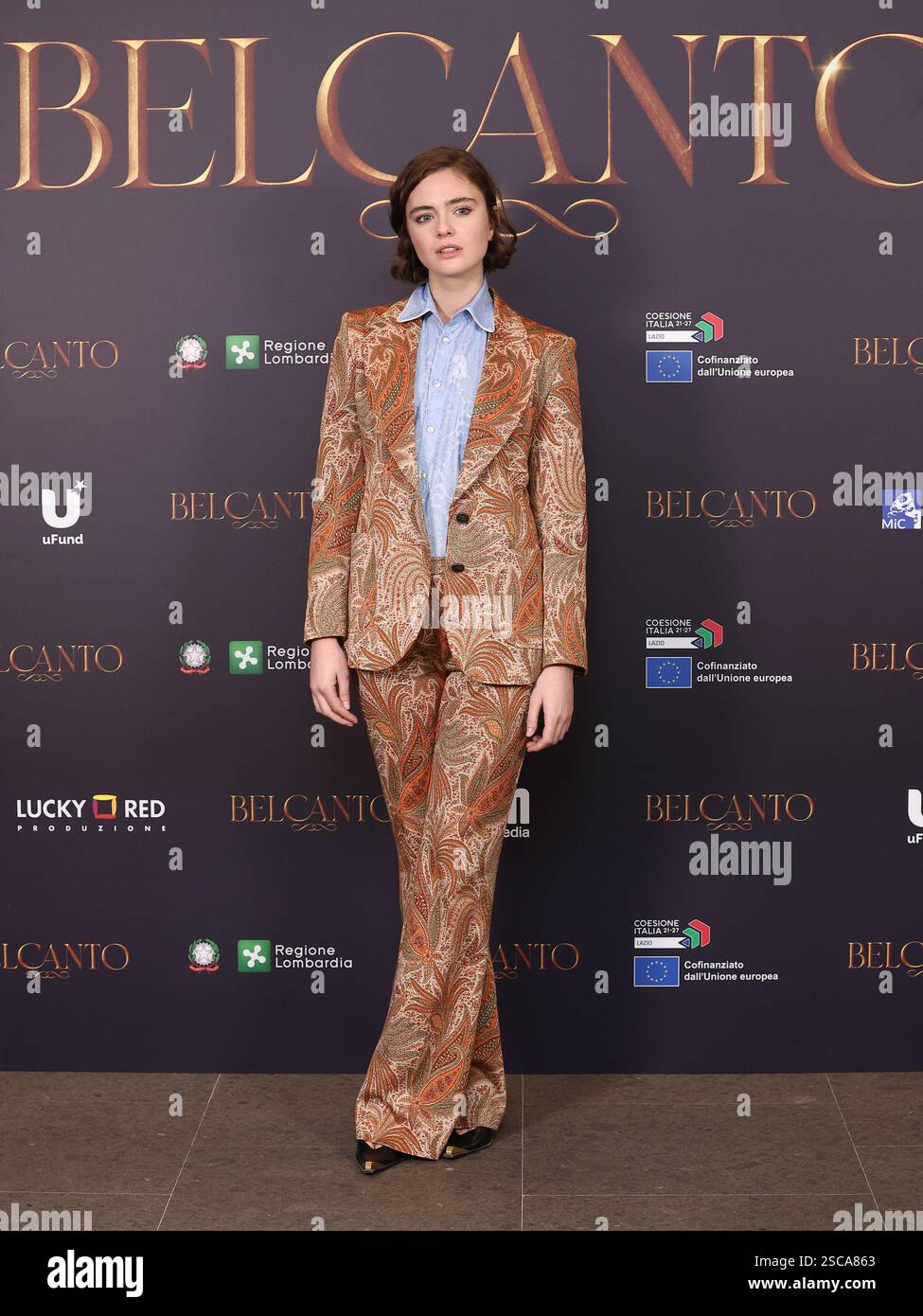 Rome, Quattro Fontane cinema, photocall Rai TV series "Belcanto". In ...