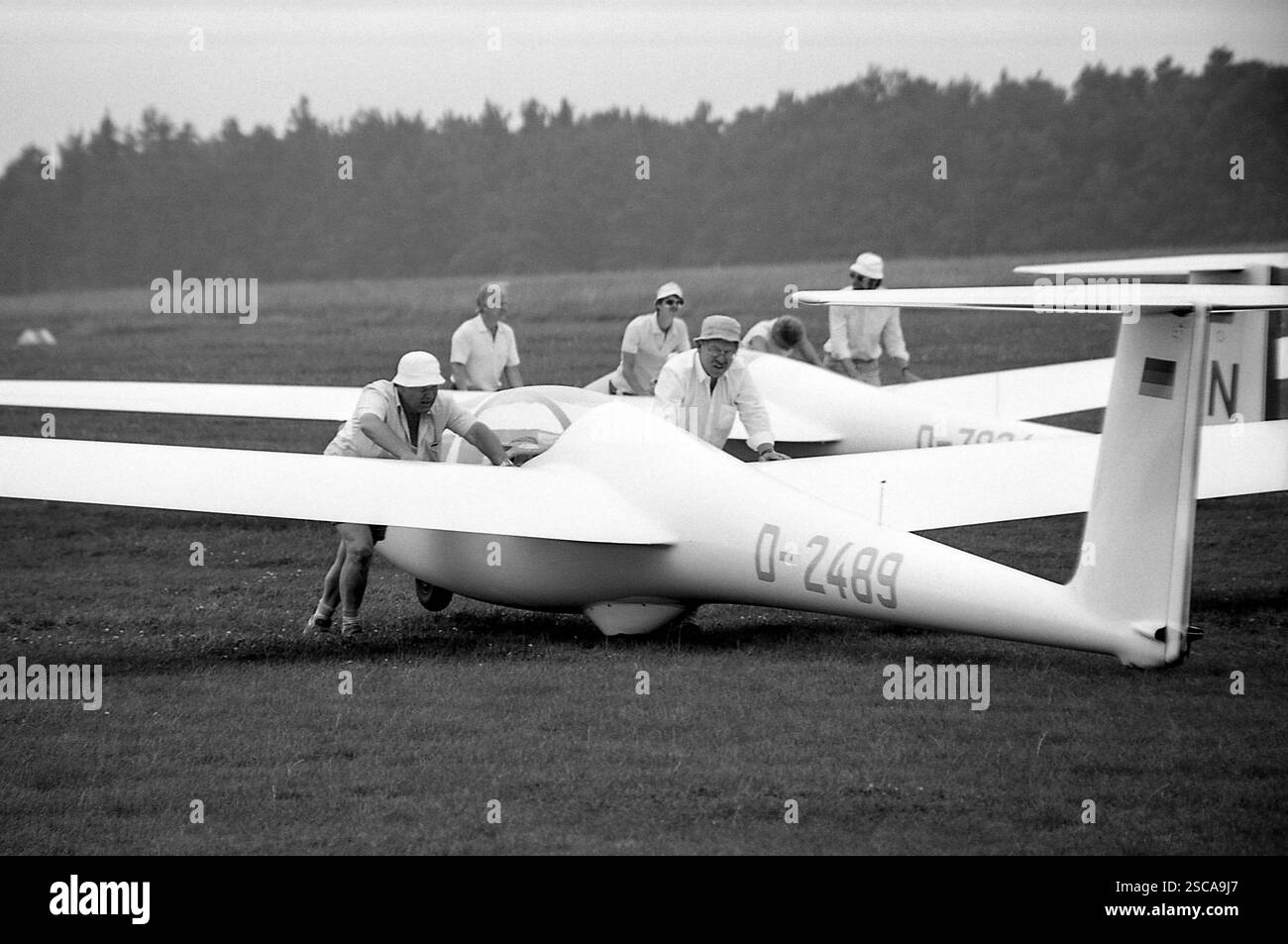 Airfield Stuede: Picture shows Alexander Schleicher (AS) gliders after ...