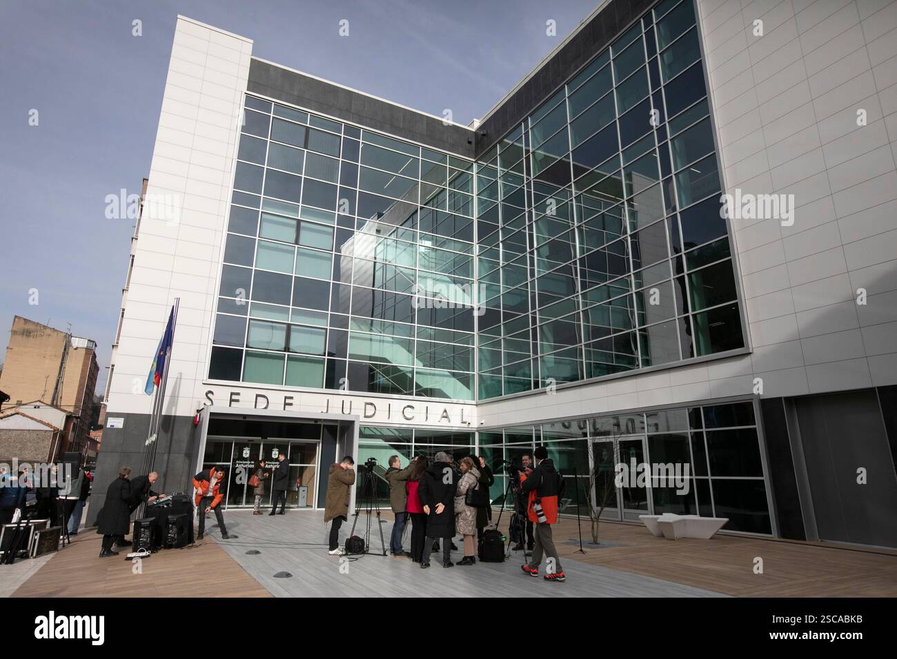 Inauguration of the new courthouse in Langreo, on February 6, 2025, in ...