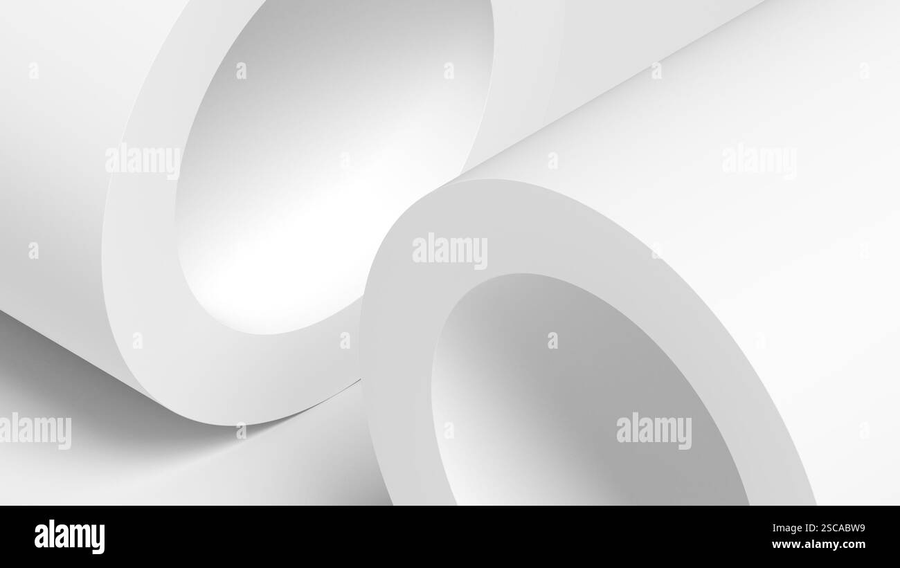 Tubes abstract perspective background Black and White Stock Photos ...