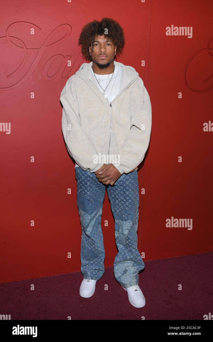 New York, USA. 05th Feb, 2025. Miles McBride attends Saks Fifth Avenue ...