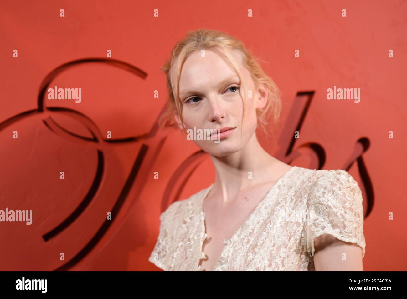 Alex Consani attends Saks Fifth Avenue NYFW kick-off party at Crane ...