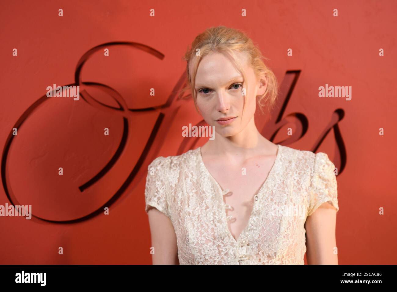 New York, USA. 05th Feb, 2025. Alex Consani attends Saks Fifth Avenue ...