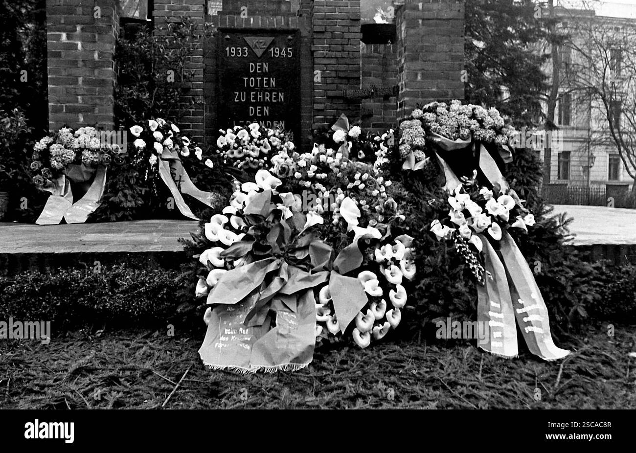 On the occasion of the anniversary of Josef Stalin's death, bouquets of ...