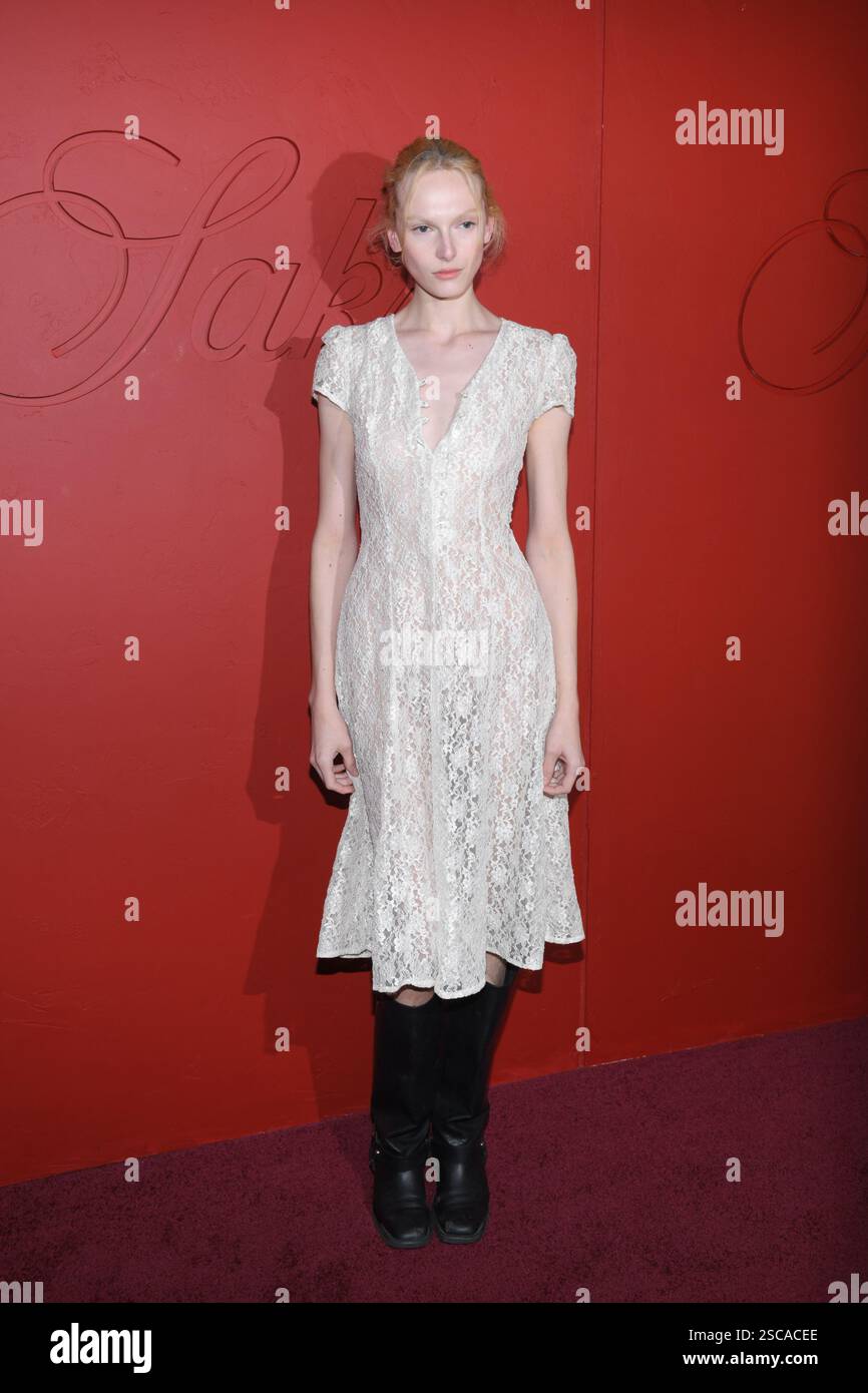 New York, USA. 05th Feb, 2025. Alex Consani attends Saks Fifth Avenue ...