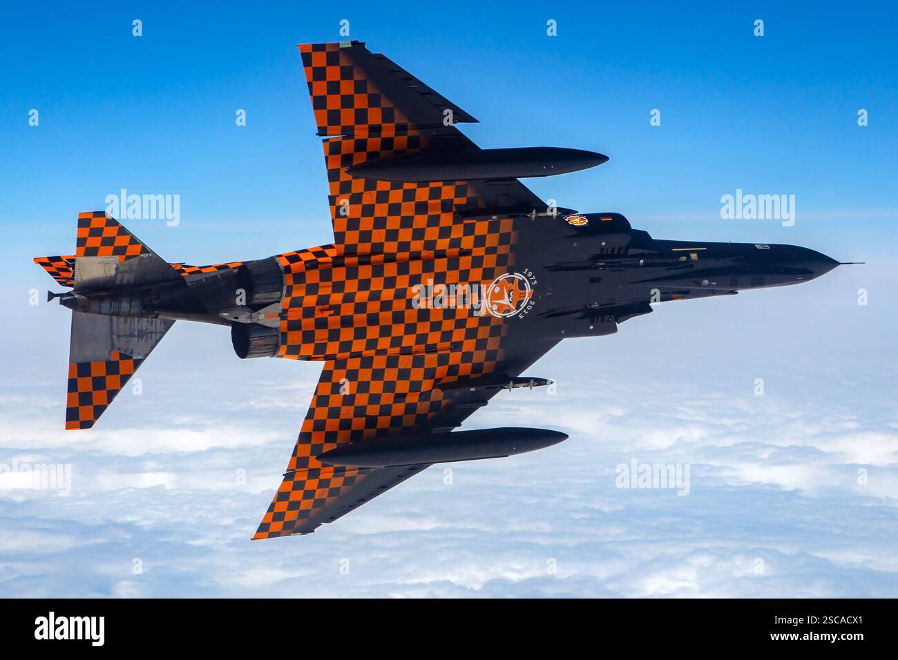 A German Air Force McDonnell Douglas F-4 Phantom II in flight during an ...