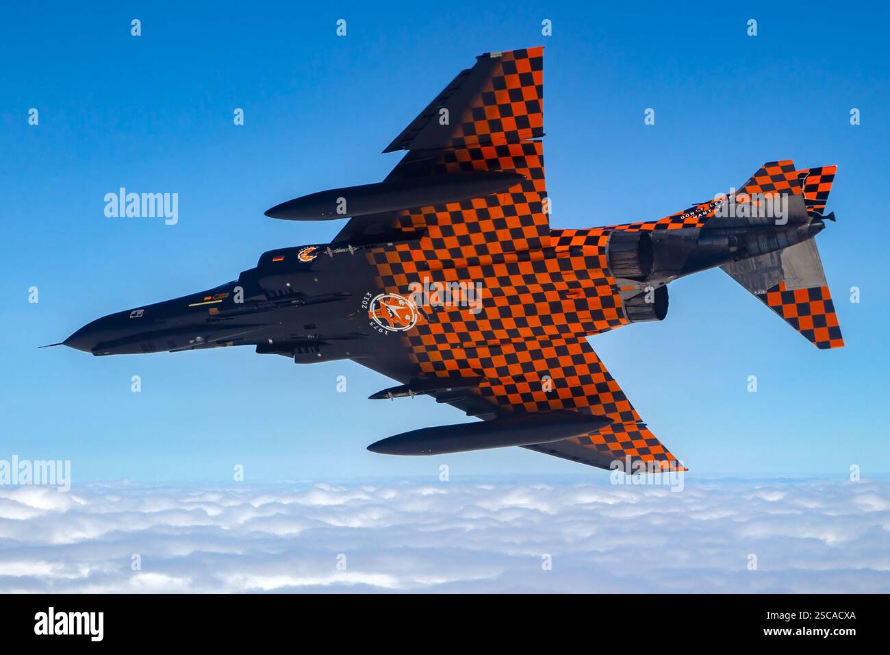 A German Air Force McDonnell Douglas F-4 Phantom II in flight during an ...
