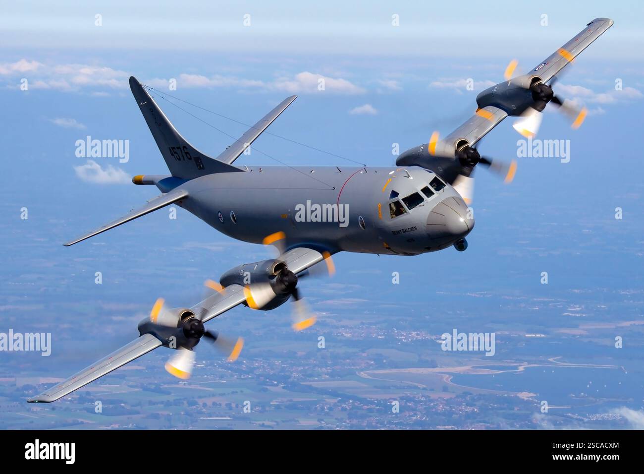 A Norwegian Air Force Lockheed P-3 Orion maritime patrol aircraft ...