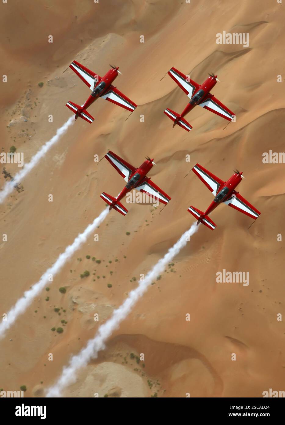 Royal Jordanian Falcons, Extra EA-300LP, performing a vertical climb ...