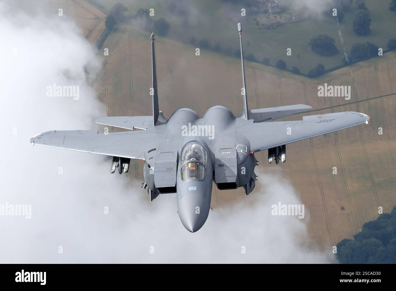 US Air Force F-15 Eagle in flight Stock Photo - Alamy