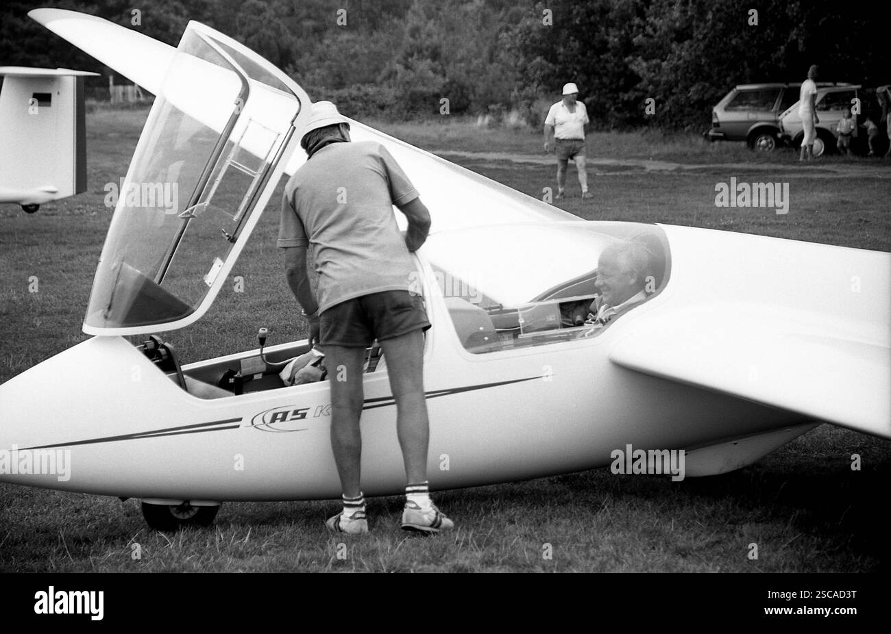 Airfield Stuede: Picture shows Alexander Schleicher (AS) glider, a ...