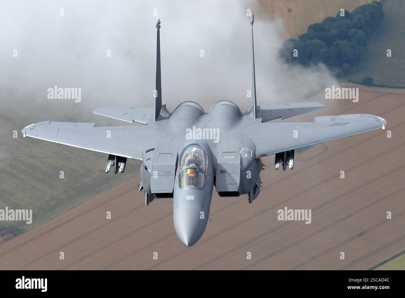 US Air Force F-15 Eagle in flight Stock Photo - Alamy