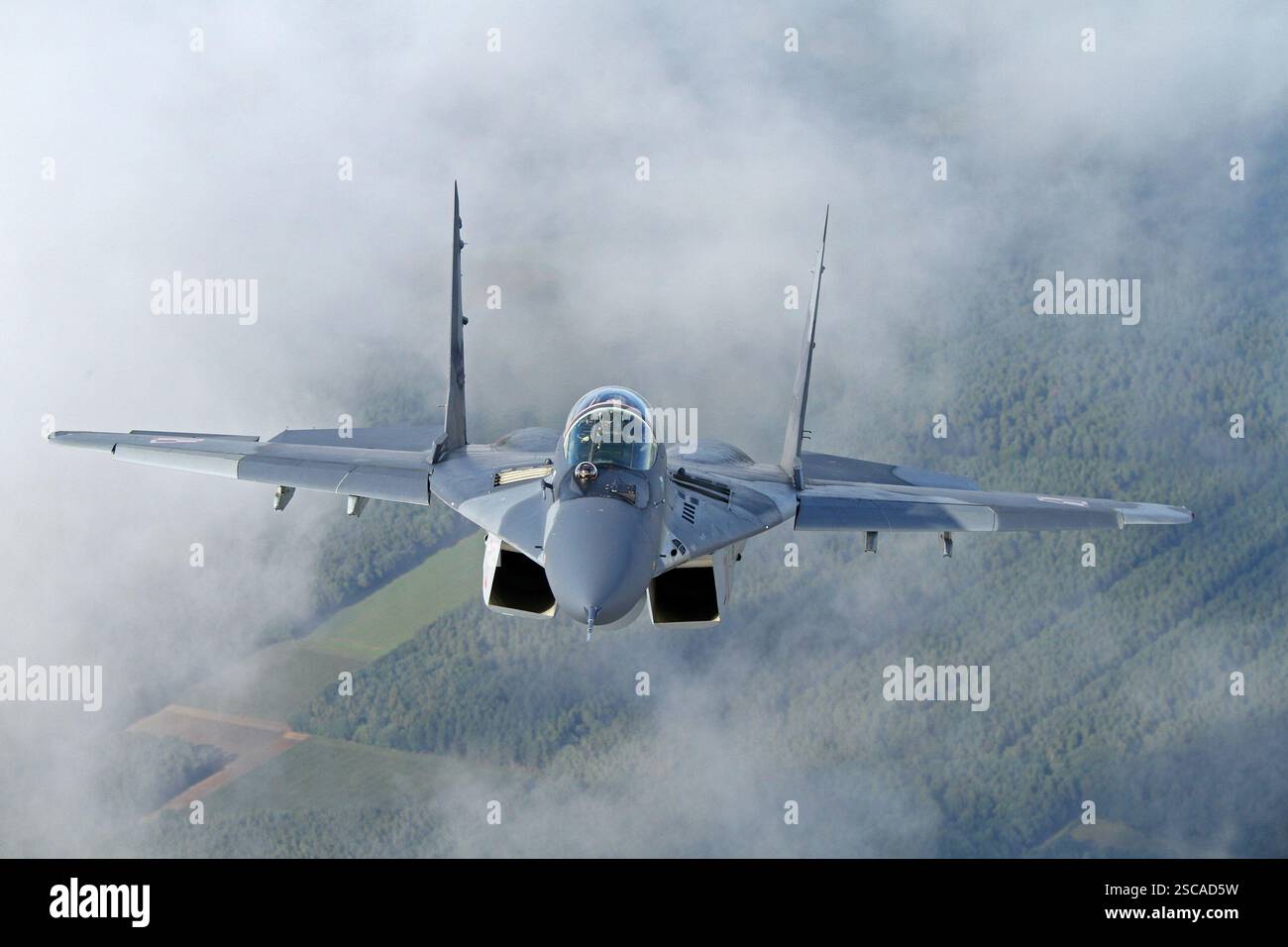 The Mikoyan MiG-29 is a twin-engine air superiority fighter used by the ...