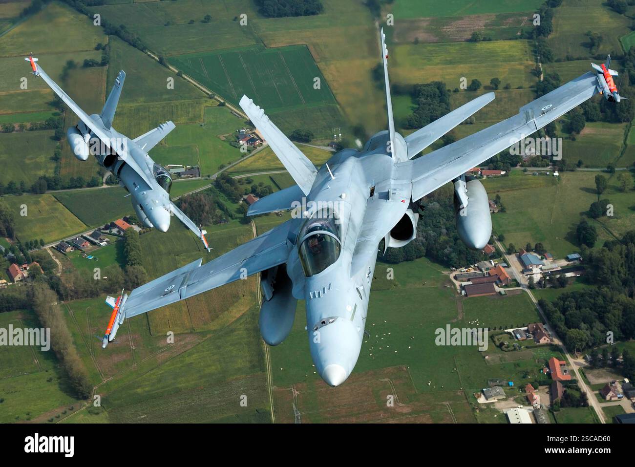 The McDonnell Douglas F/A-18 Hornet, flown by the Finnish Air Force, is ...