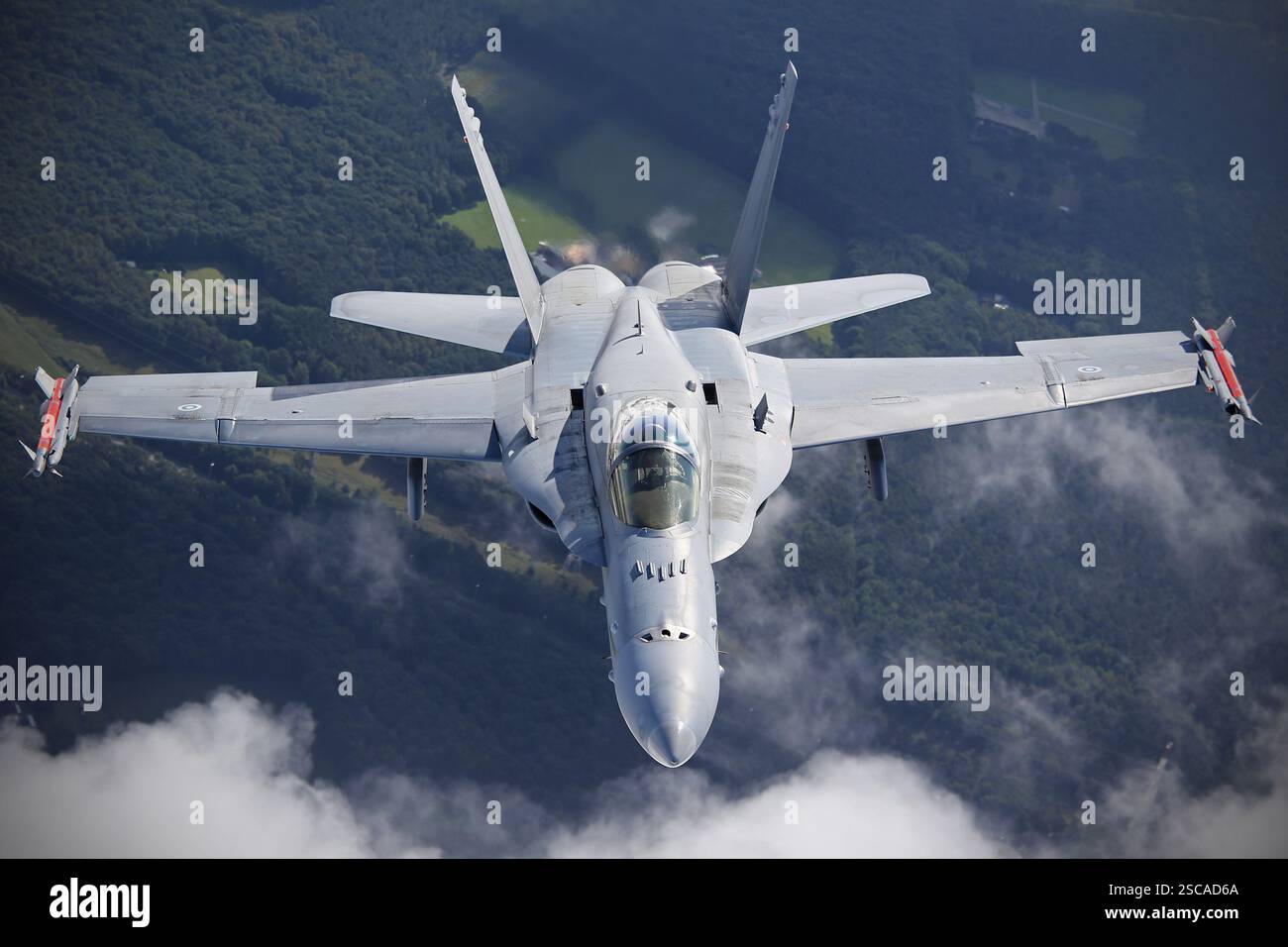 The McDonnell Douglas F/A-18 Hornet, used by the Finnish Air Force, is ...