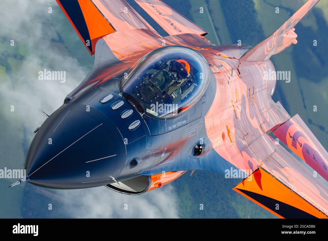 A Royal Netherlands Air Force Lockheed Martin F-16 Fighting Falcon ...