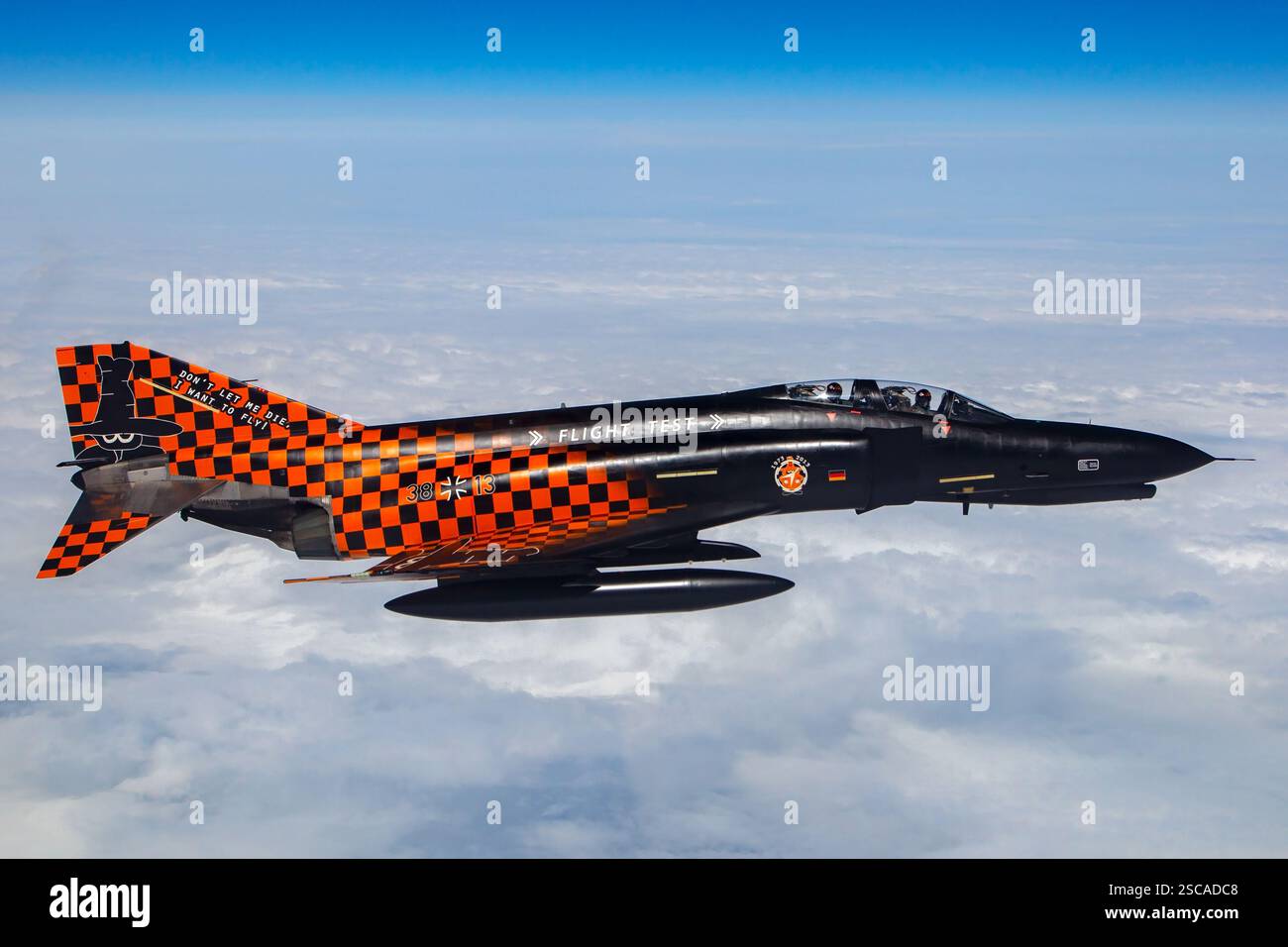 A German Air Force McDonnell Douglas F-4 Phantom II performing an air ...