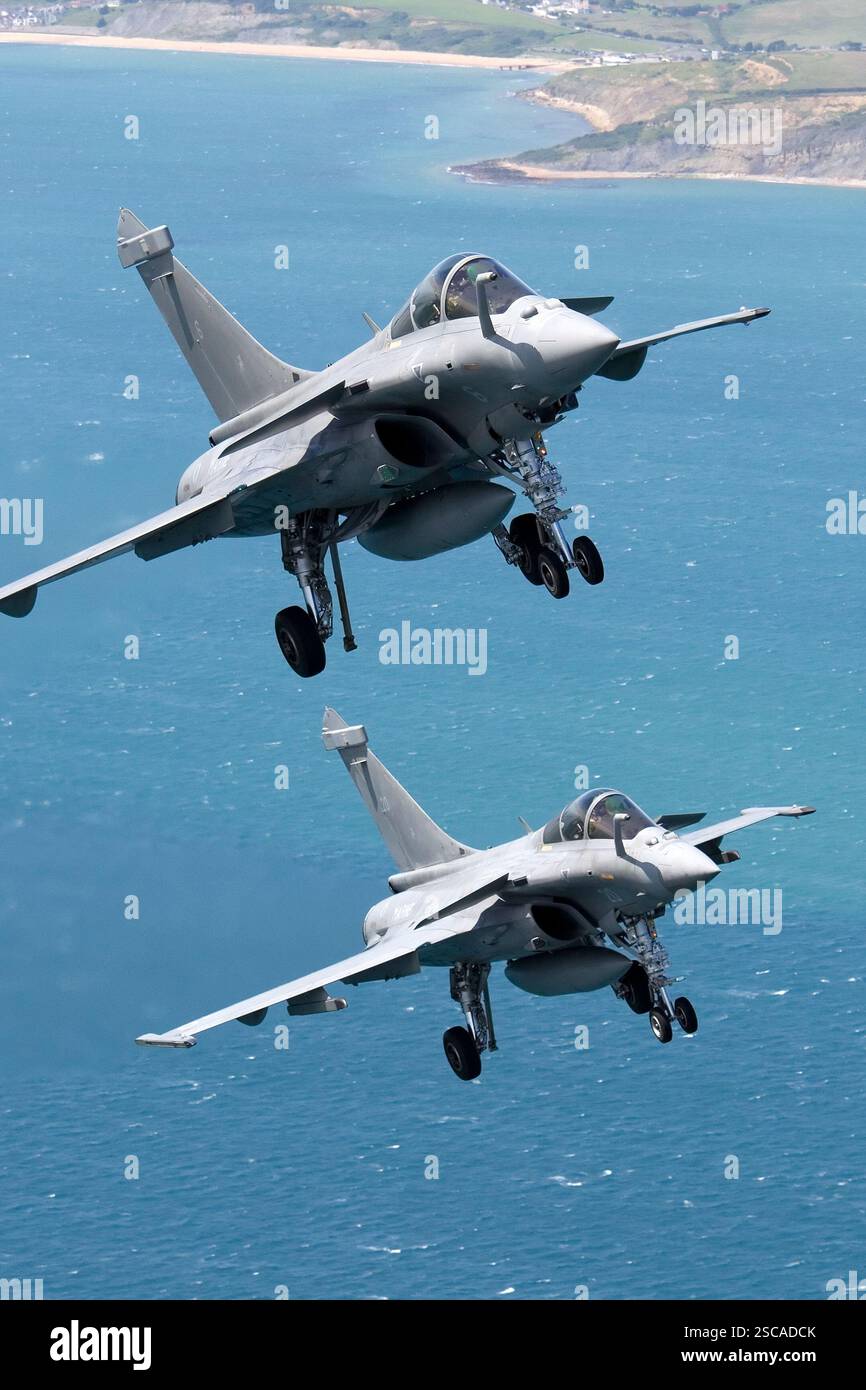 French Navy Rafale aircraft in flight, showcasing its advanced design ...