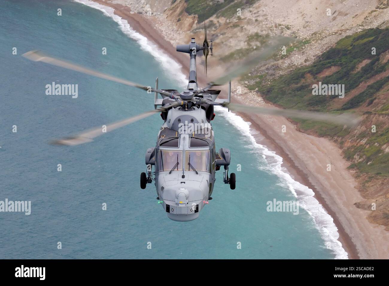 Royal Navy Lynx helicopter in flight, showcasing its agility and ...