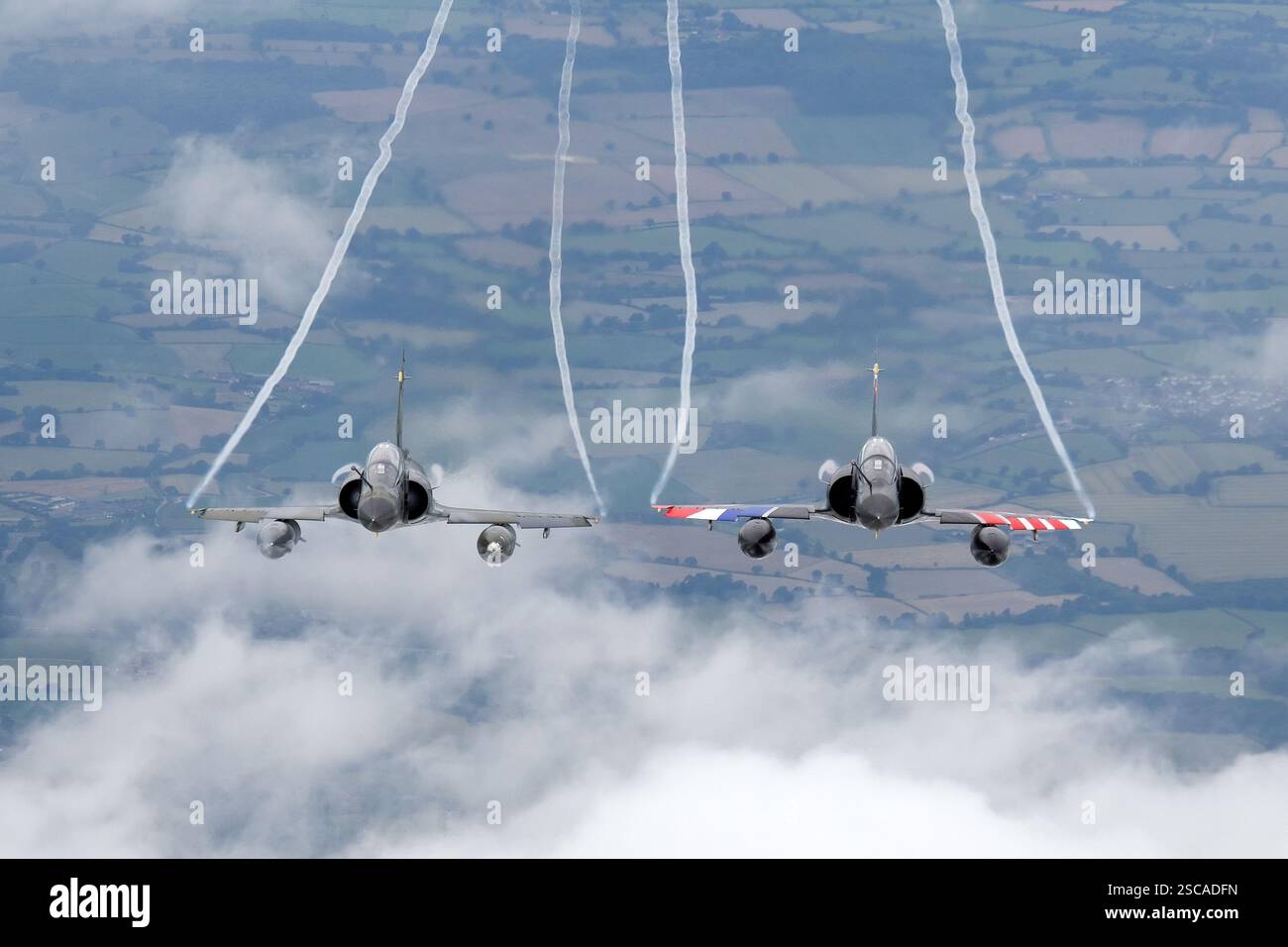 French Air Force Dassault Mirage 2000 Couteau Delta performing a ...