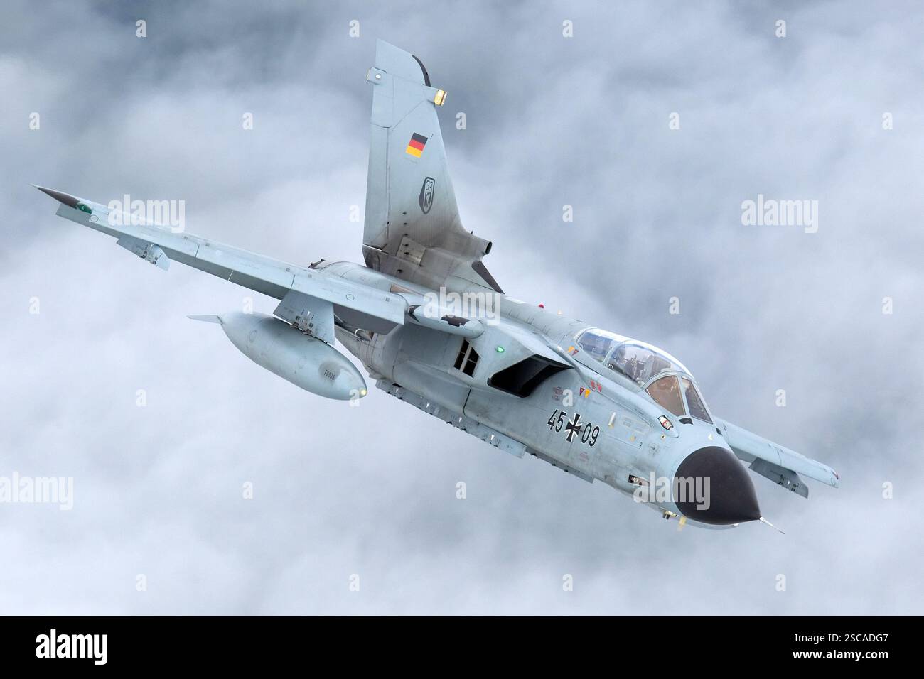 German Air Force Tornado flying in formation during an air-to-air shoot ...