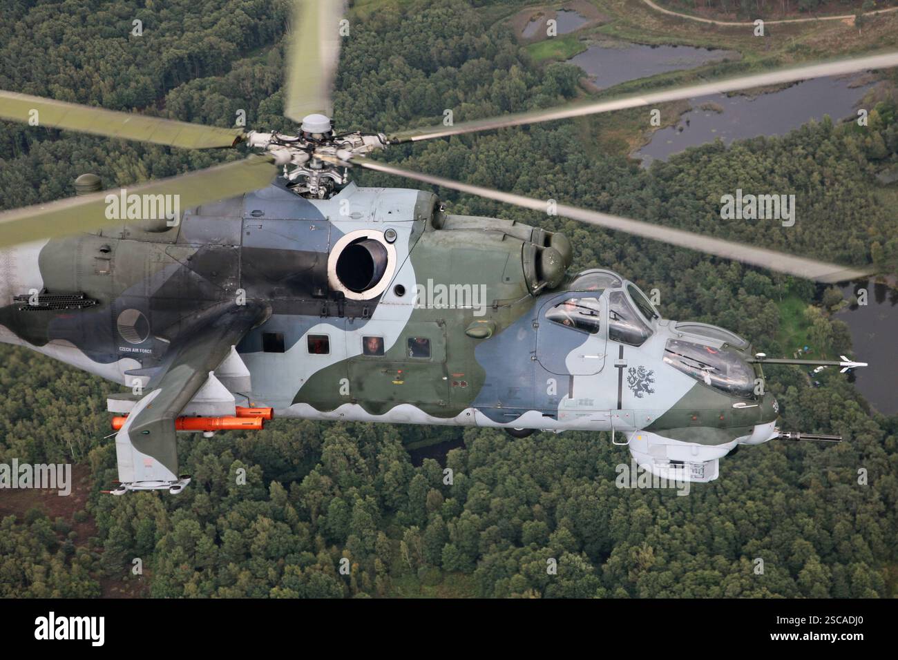 The Mil Mi-24 is a Soviet-designed attack helicopter used by the Czech ...