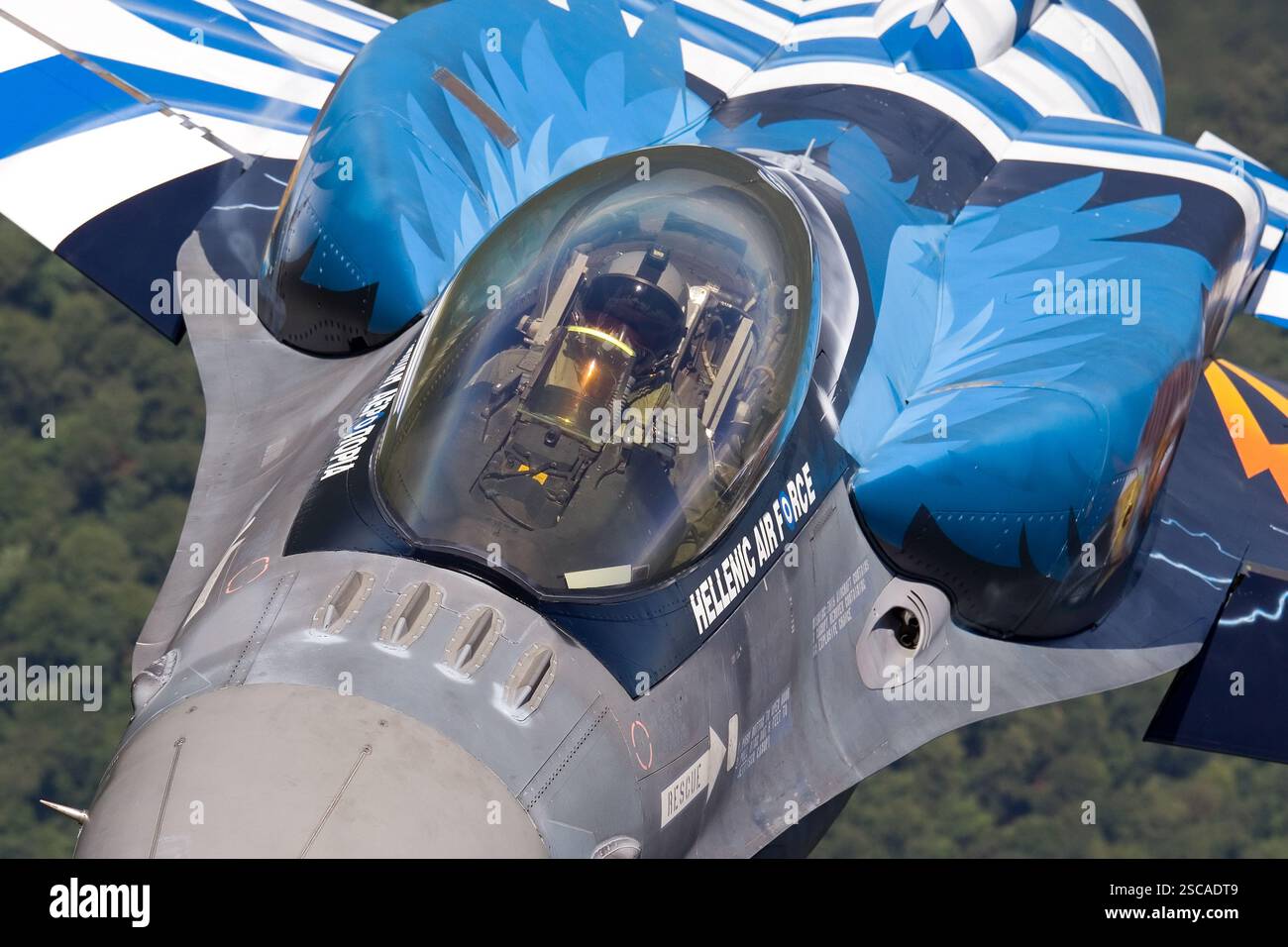 Hellenic Air Force Lockheed Martin F-16 Fighting Falcon Zeus in flight ...