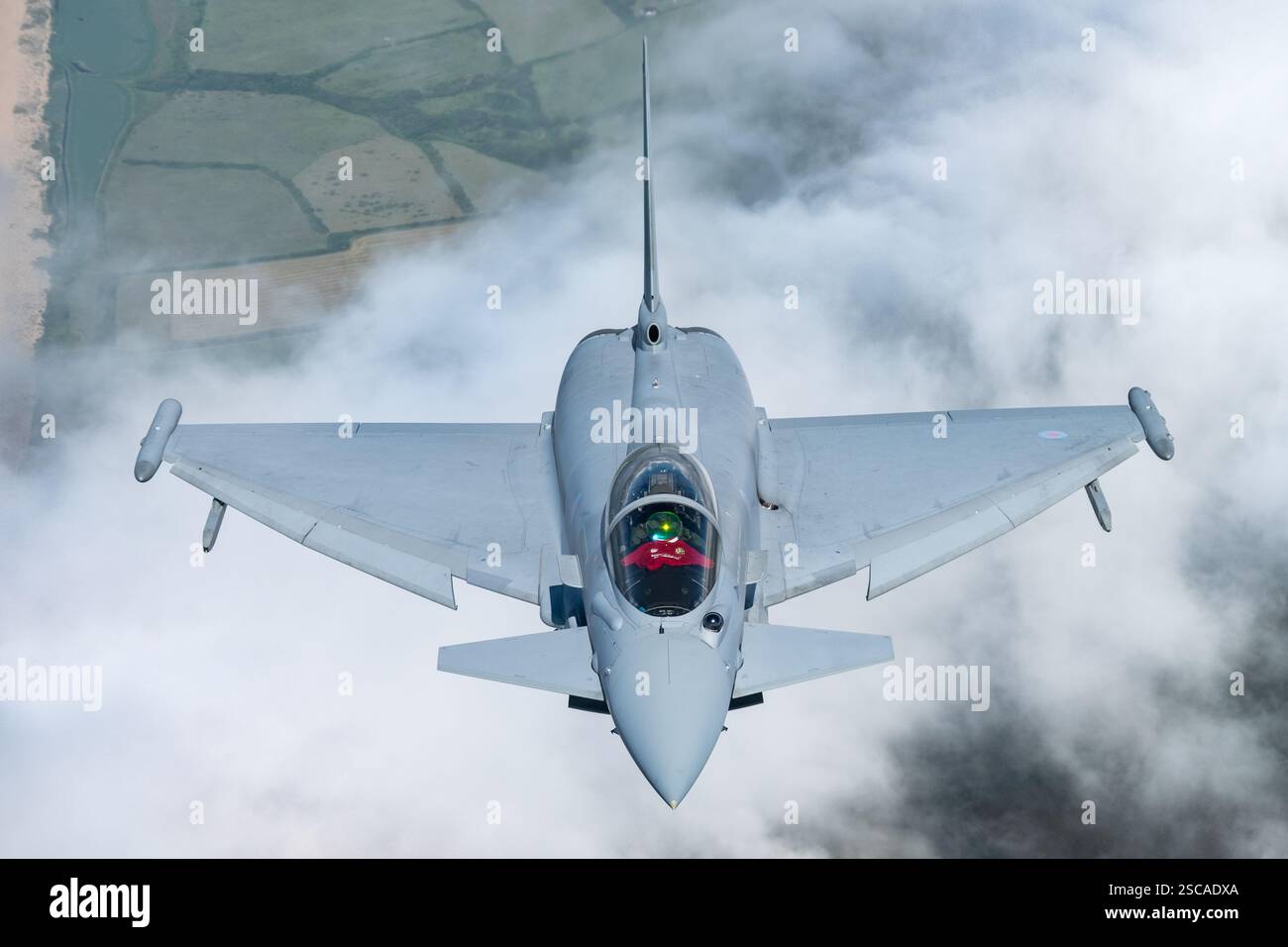 Royal Air Force Typhoon in a high-speed climb Stock Photo - Alamy