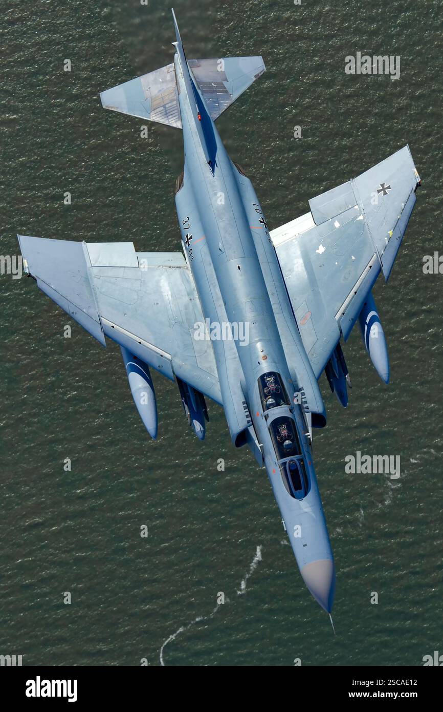 German Air Force McDonnell Douglas F-4 Phantom II flying during an air ...