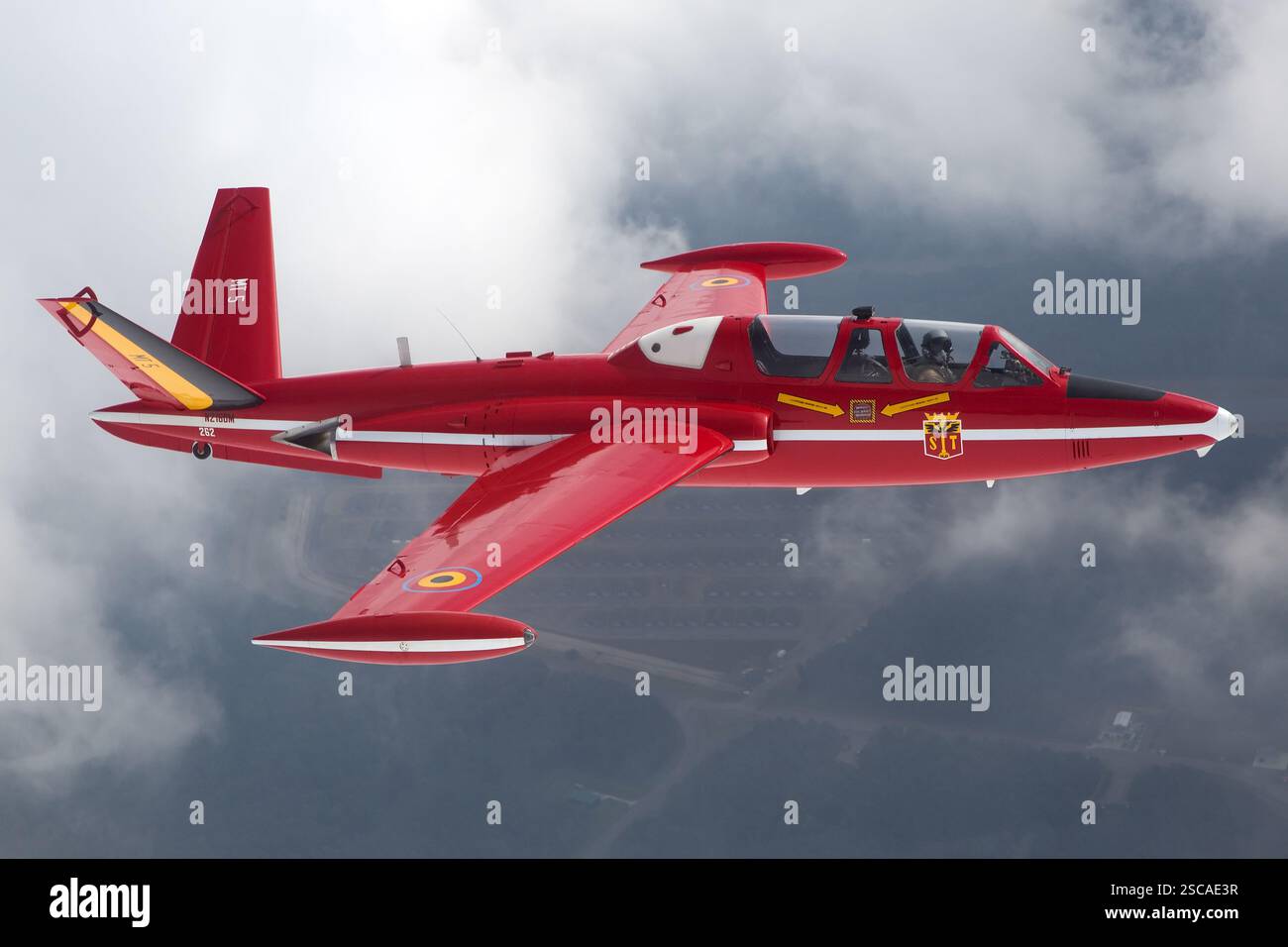 The Fouga Magister is a French-built two-seat jet trainer, originally ...
