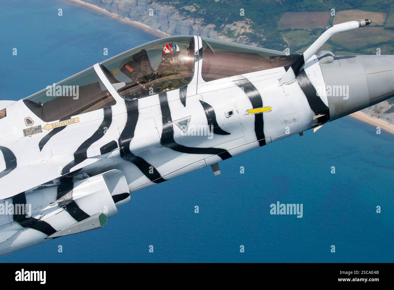 The French Navy Dassault Rafale executing tight formation flying during ...