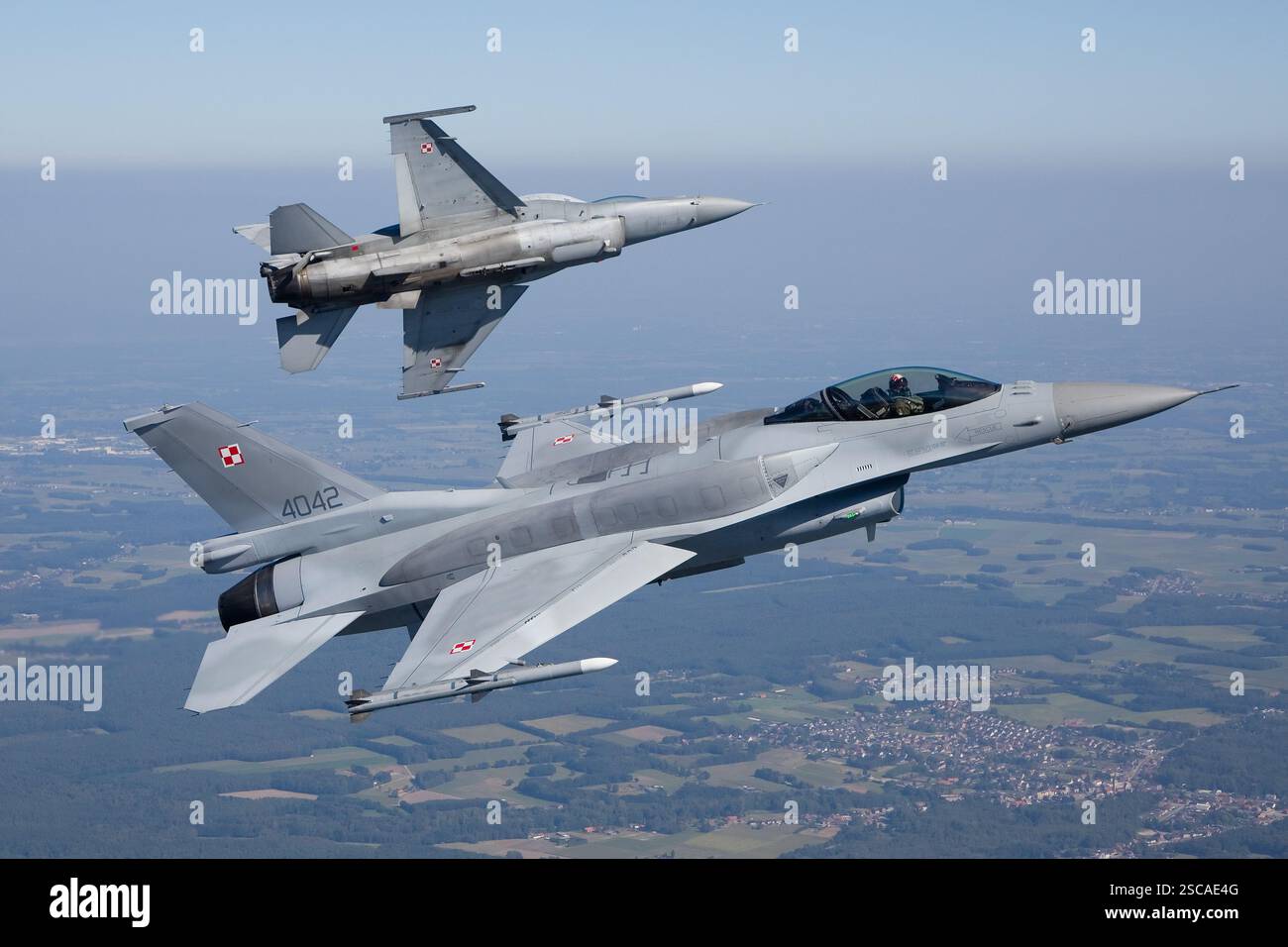 Polish Air Force F-16 Fighting Falcon, a multi-role fighter aircraft powered by Pratt & Whitney ...