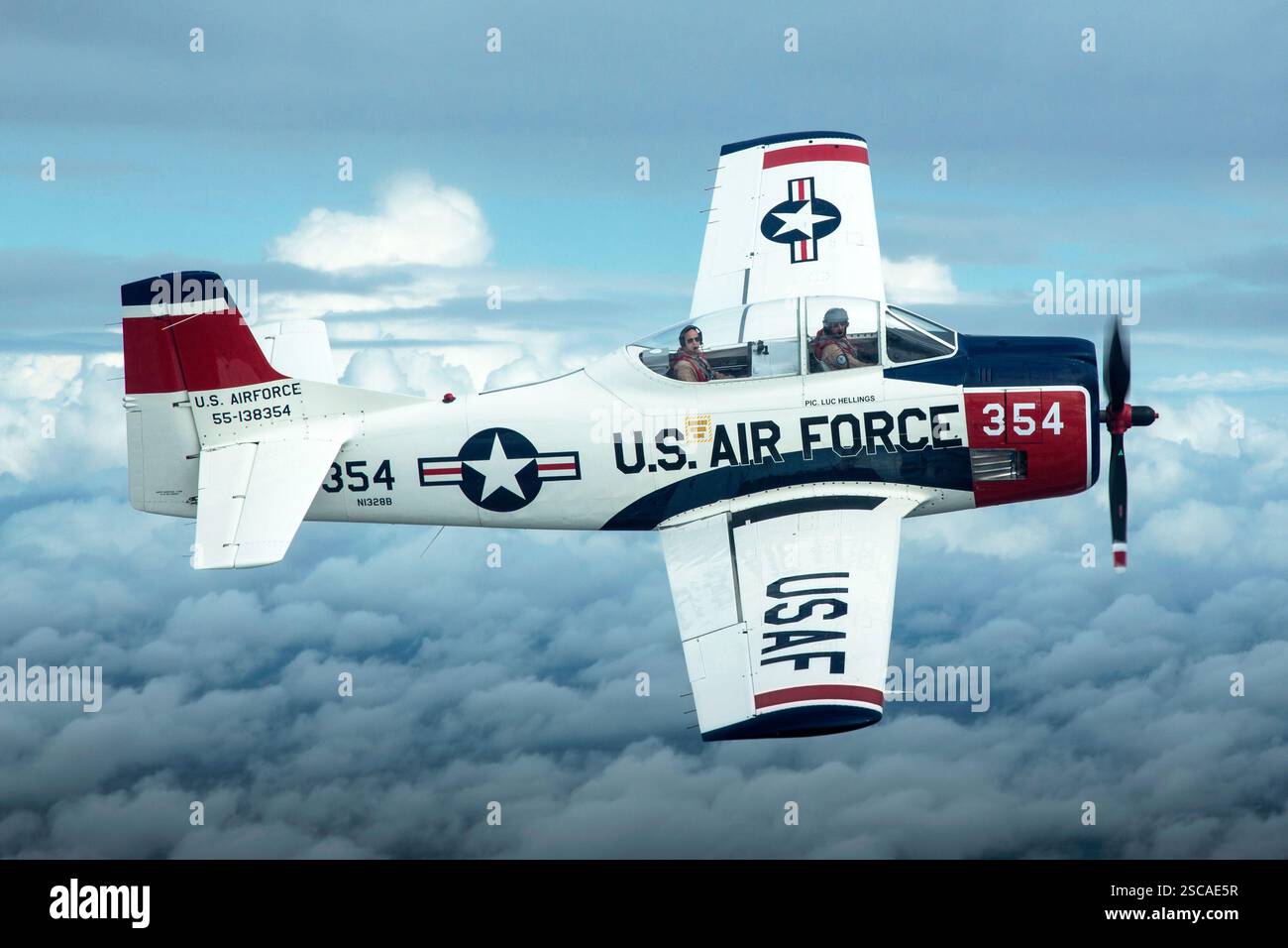 The T-28 Trojan, a propeller-driven trainer aircraft, was used for ...