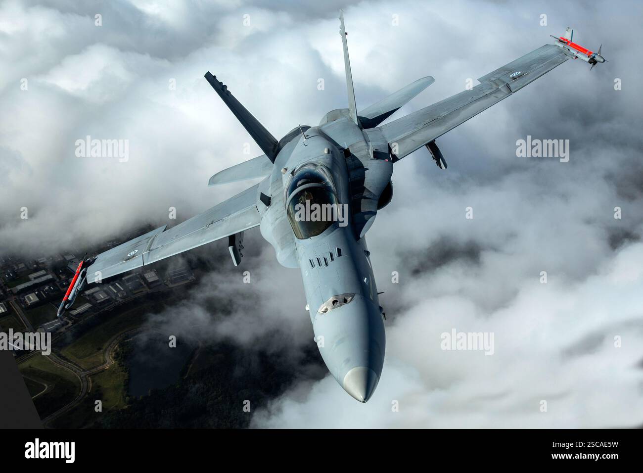 The McDonnell Douglas F/A-18 Hornet is a twin-engine multirole fighter ...