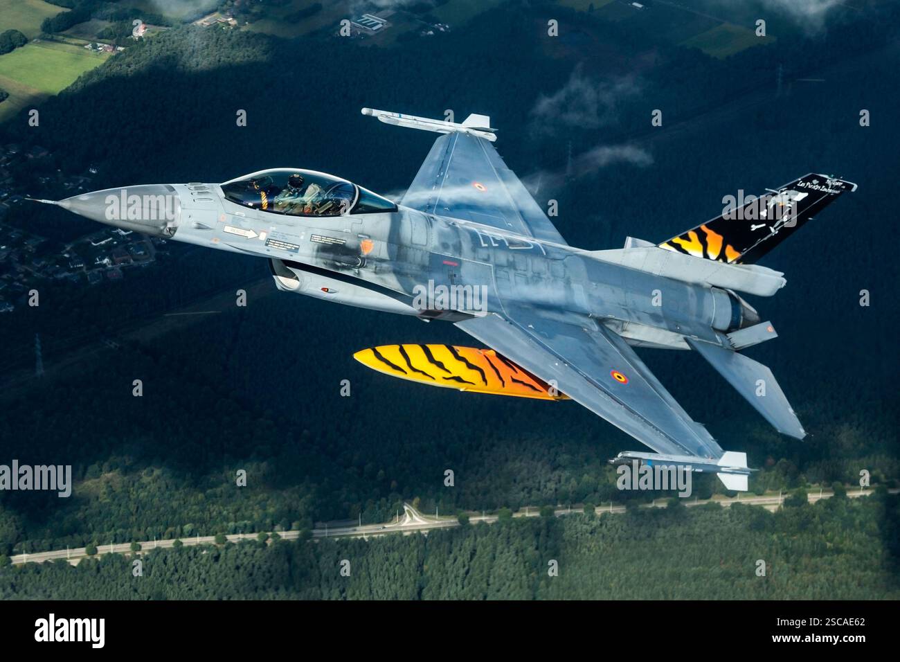 The Lockheed Martin F-16 Fighting Falcon, used by the Belgian Air Force ...