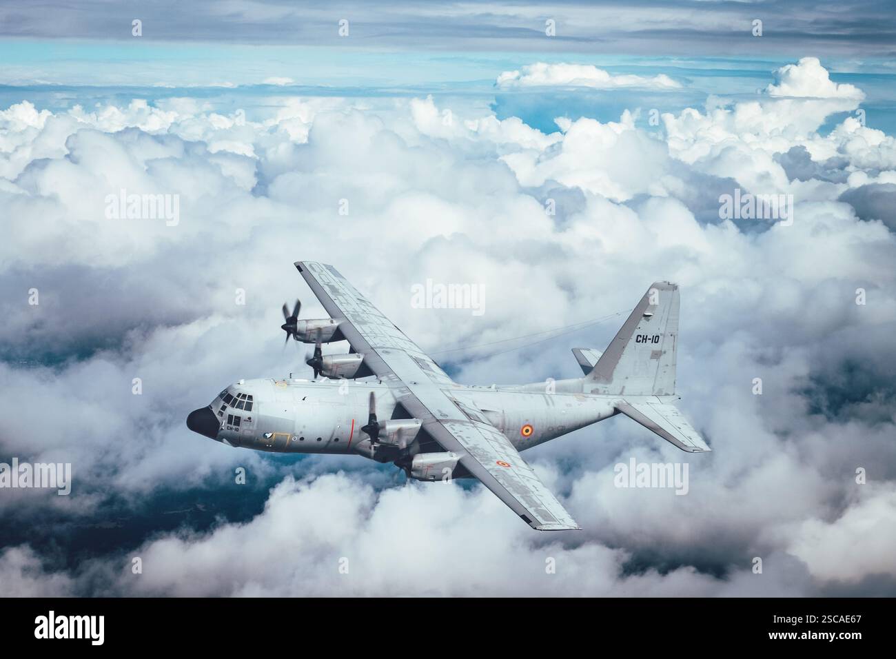 The Belgian Air Force operates the Lockheed C-130 Hercules, a four ...