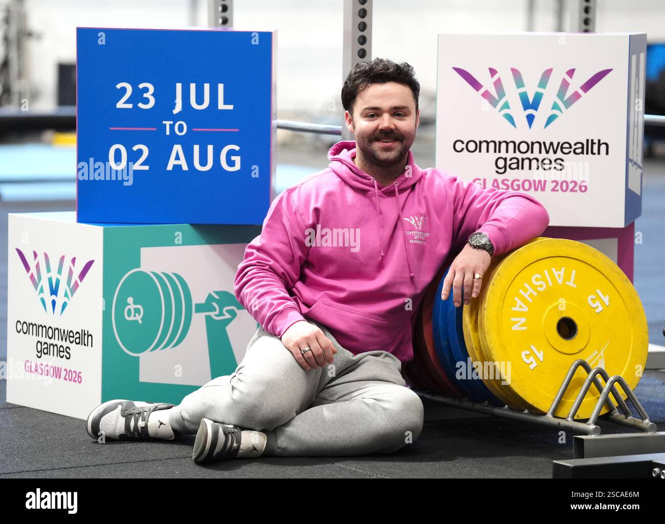 Team Scotland weightlifter Jason Epton at The Sir Chris Hoy Velodrome ...