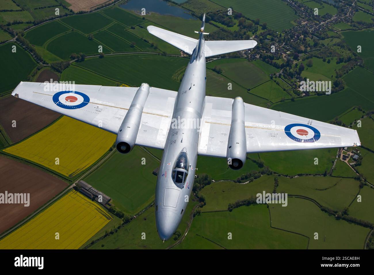 The Electric Canberra, a converted British Canberra B.2 bomber now powered by electric engines ...