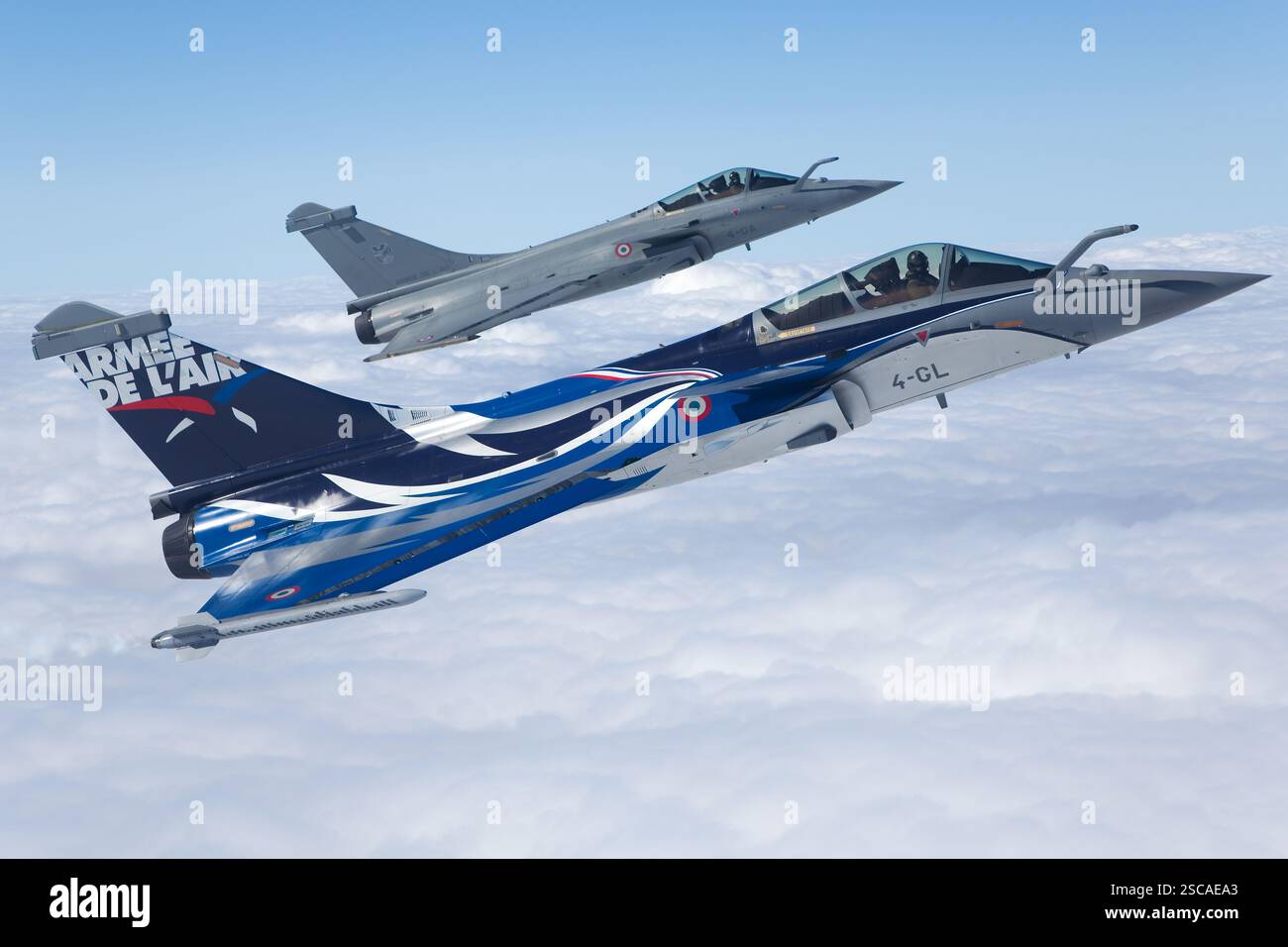 French Air Force Dassault Rafale in flight Stock Photo - Alamy